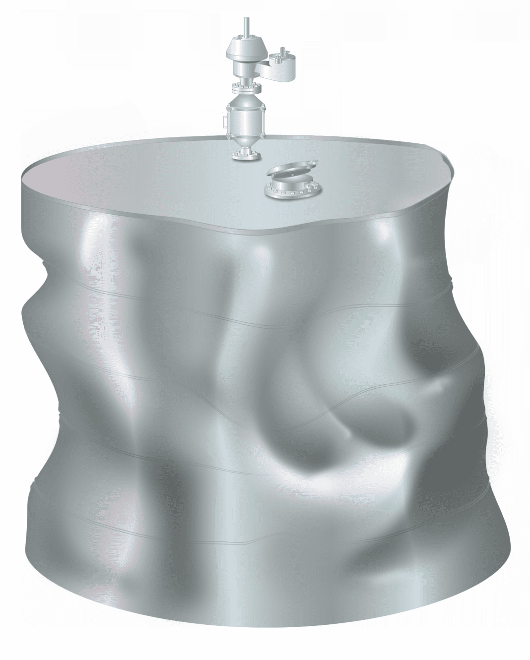 Hazardous storage tank pressure protection and emissions control ...