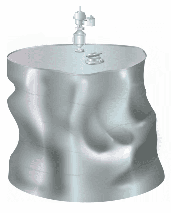 Hazardous storage tank pressure protection and emissions control ...