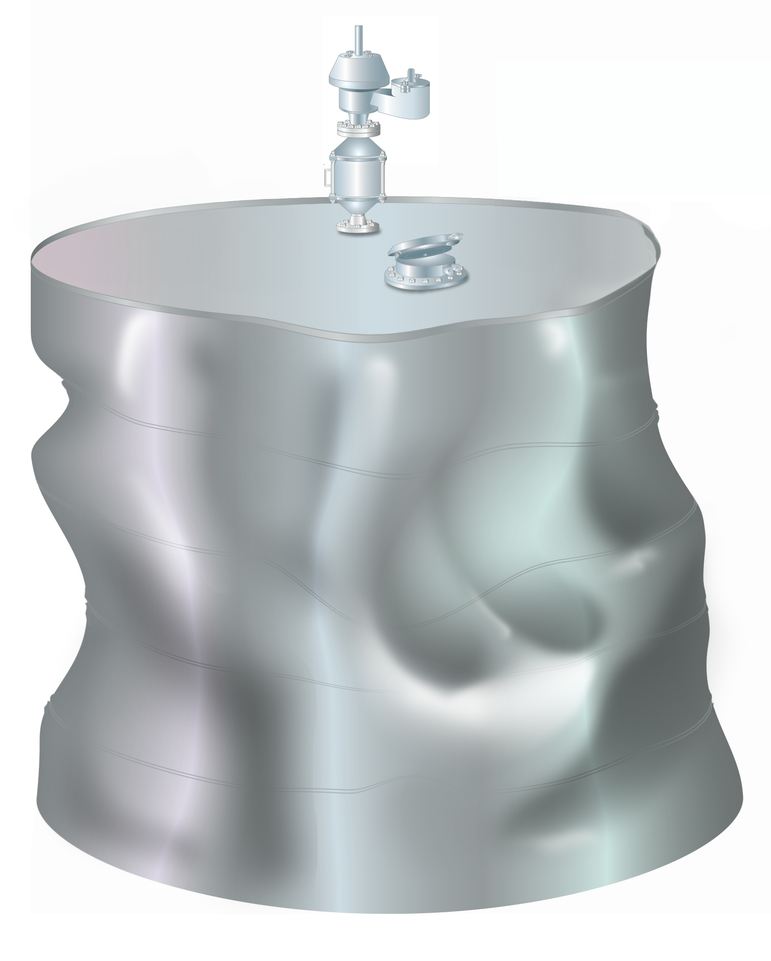 Hazardous storage tank pressure protection and emissions control ...